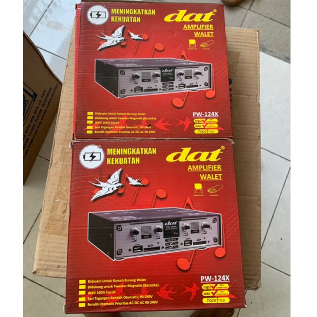 Jual Amplifier DAT PW 124 X Ampli Walet Amplifier Walet PW124X Untuk Mengundang Walet ...