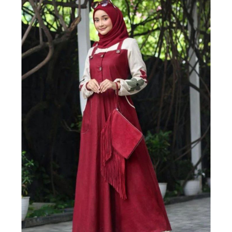 Jual BAJU GAMIS ABAYA DANNIS NEW ARRIVAL A230507 Army, Maroon, Black ...