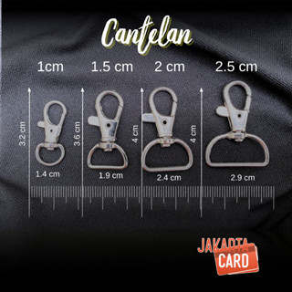 Jual KEW KEW Kait Besi Cantelan Gantungan Pengait Pita Lanyard ID Name ...