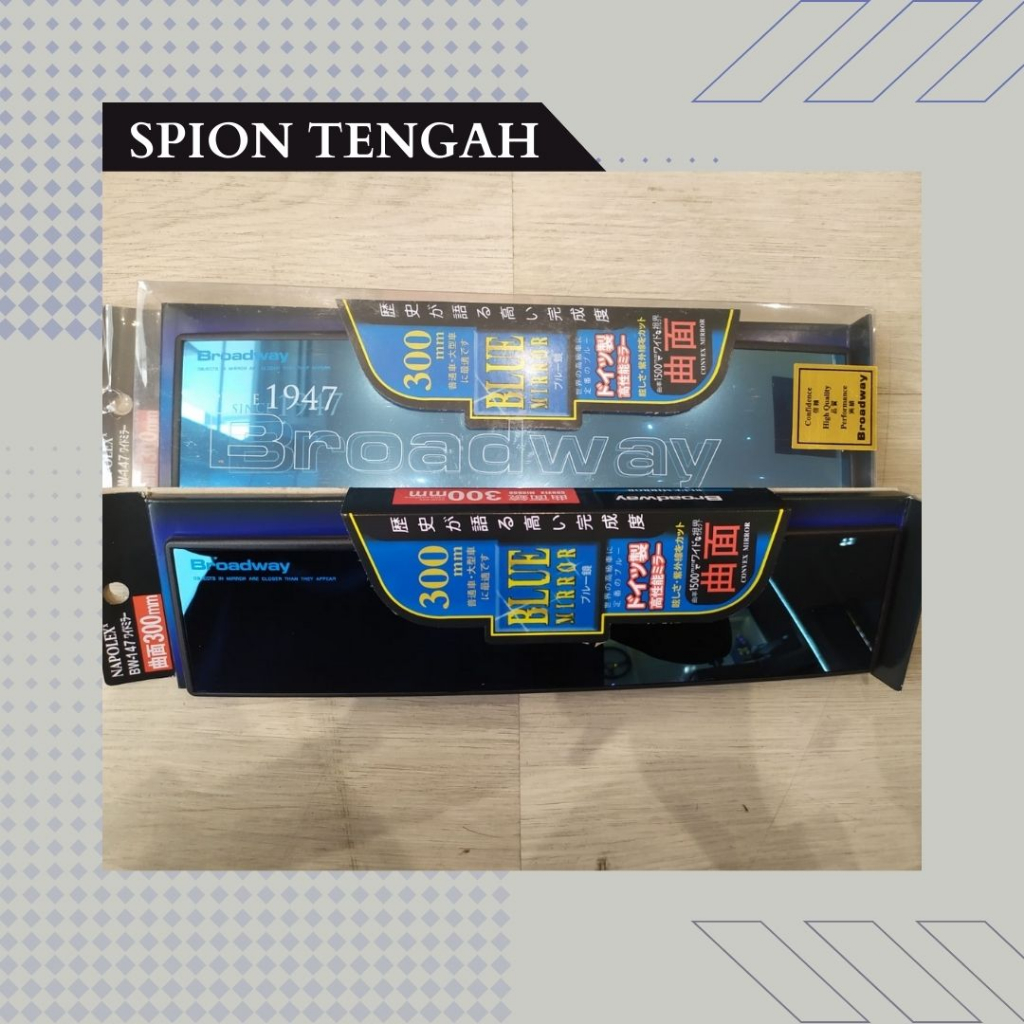 Jual Kaca Spion Tengah Mobil Broadway Cembung - Kaca Biru - 300mm ...