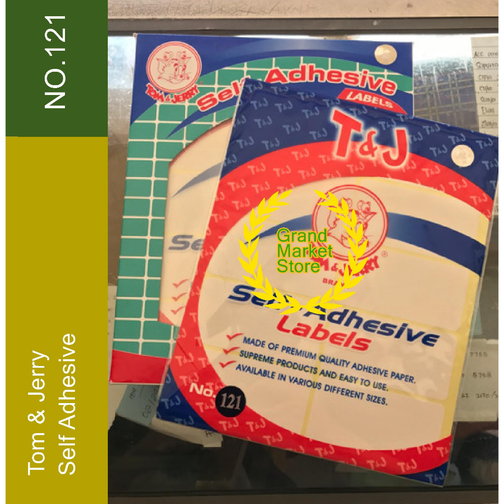 Jual Label Tom & Jerry 121 Self Adhesive Labels T&J Labels TJ Labels ...