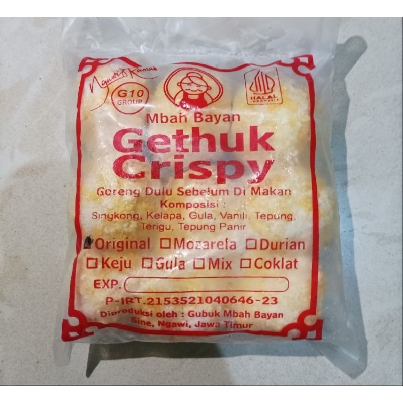 Jual Gethuk Crispy isi 9(Rasa Durian)/camilan | Shopee Indonesia