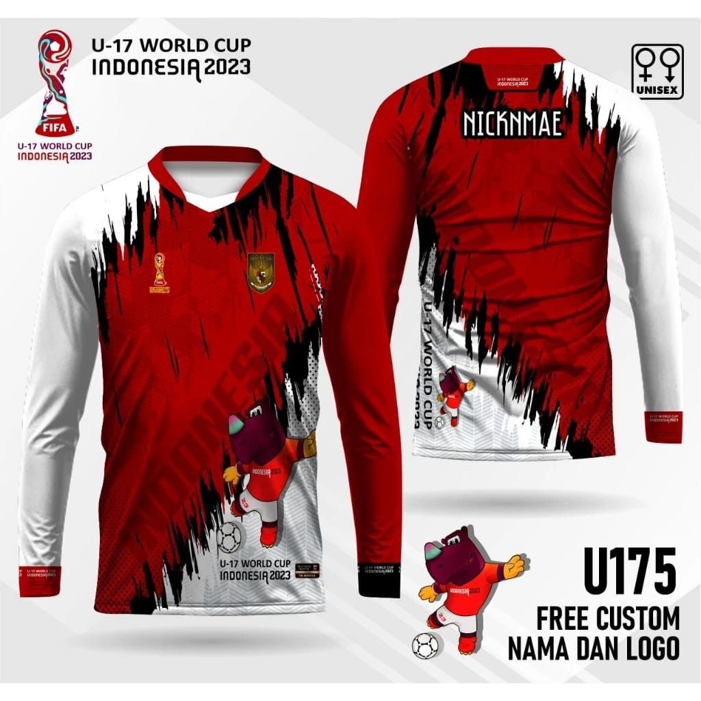 Jual Tshirt Jersey Garuda Panjang U17 New/Kaos Jersey Garuda Panjang ...