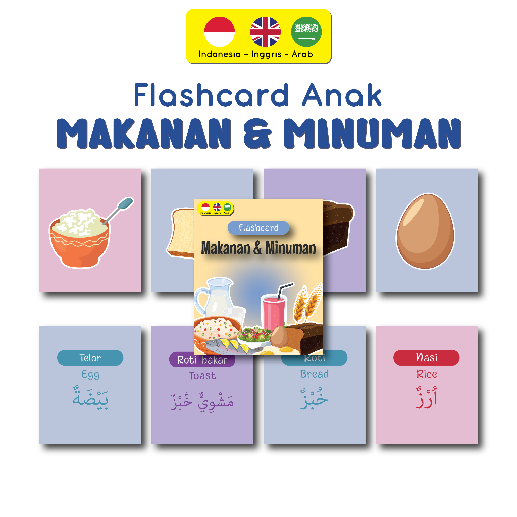 Jual TOKOJUJUR Flash Card Bayi Balita PAUD TK SD Mainan Kartu Edukasi ...