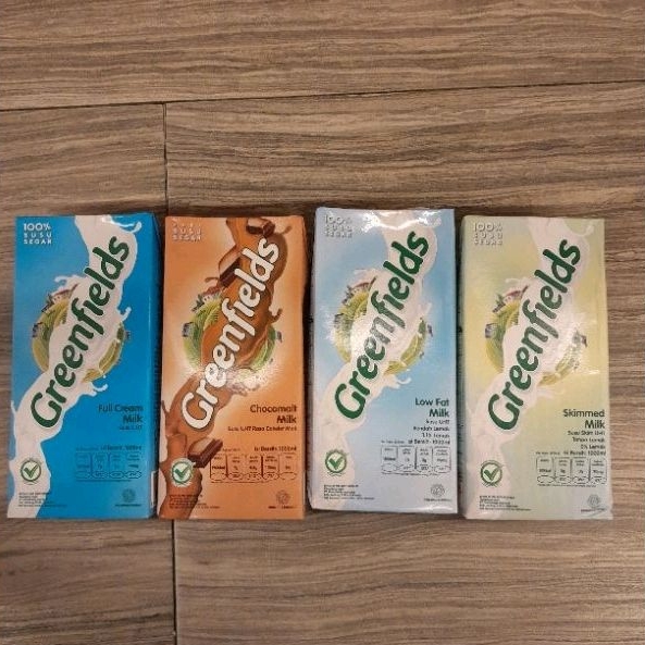 Jual Greenfields UHT 1 Liter Susu cair susu UHT FULL CREAM / LOW FAT ...