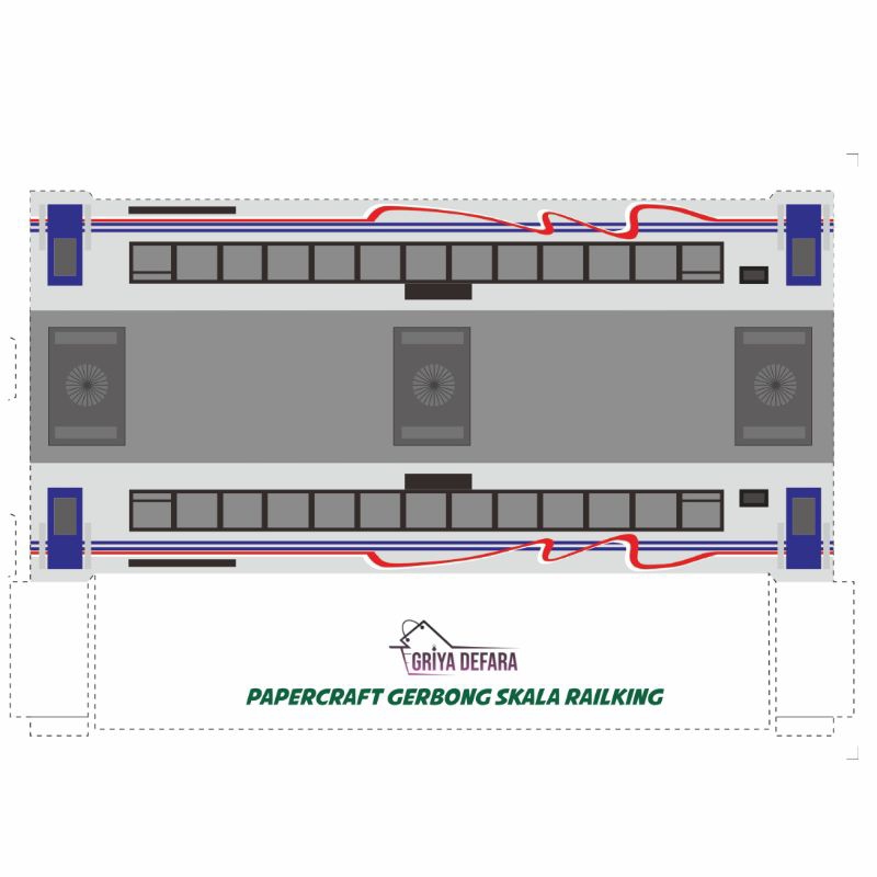 Jual GRIYADEFARA PAPERCRAFT LOKOMOTIF BB 304 BB304 SKALA HO 1/87 1:87 ...