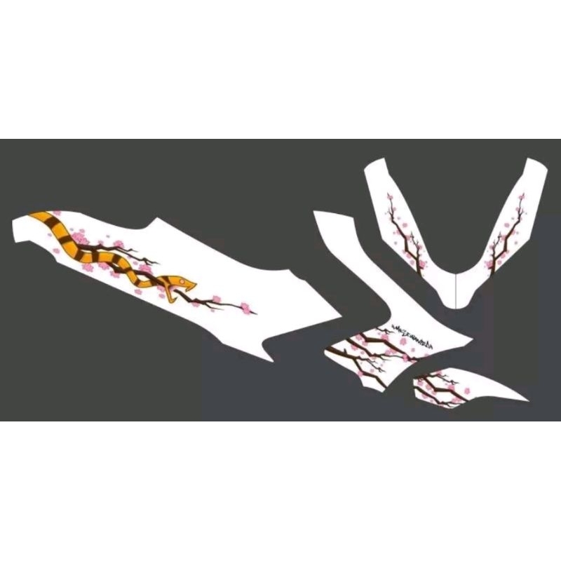 Jual STRIPPING STICKER HONDA PCX 150 MOTIF SNACK/ULAR NFS MOSWANTED ...