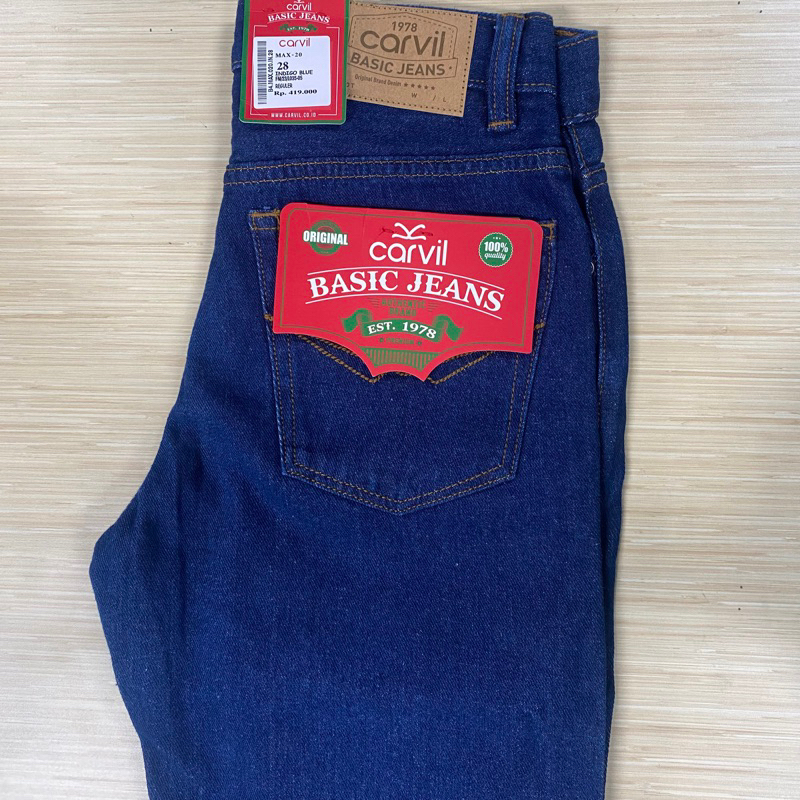 Jual Celana Jeans Regular Carvil Original (Max) | Shopee Indonesia