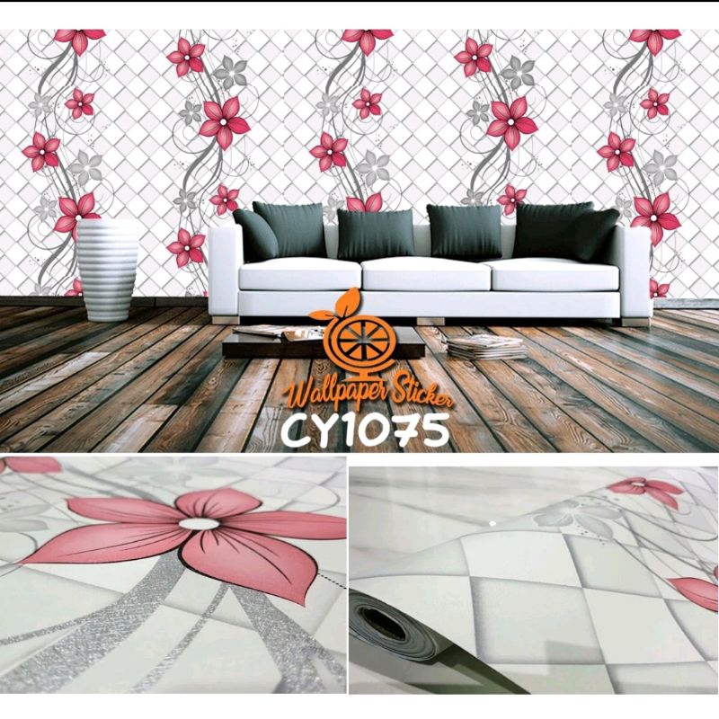 Jual Wallpaper Dinding Batik Gold Bunga Wallpaper Dinding Motif Batik ...