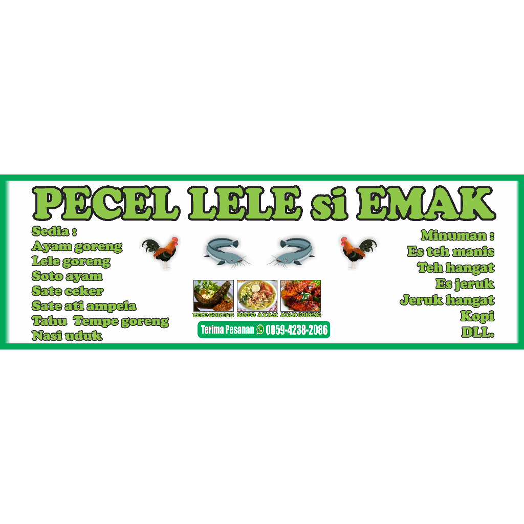 Jual Spanduk Pecel Lele bahan kain | Shopee Indonesia