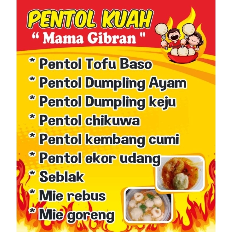 Jual SPANDUK BANNER SEAFOOD KUAH, PENTOL | Shopee Indonesia