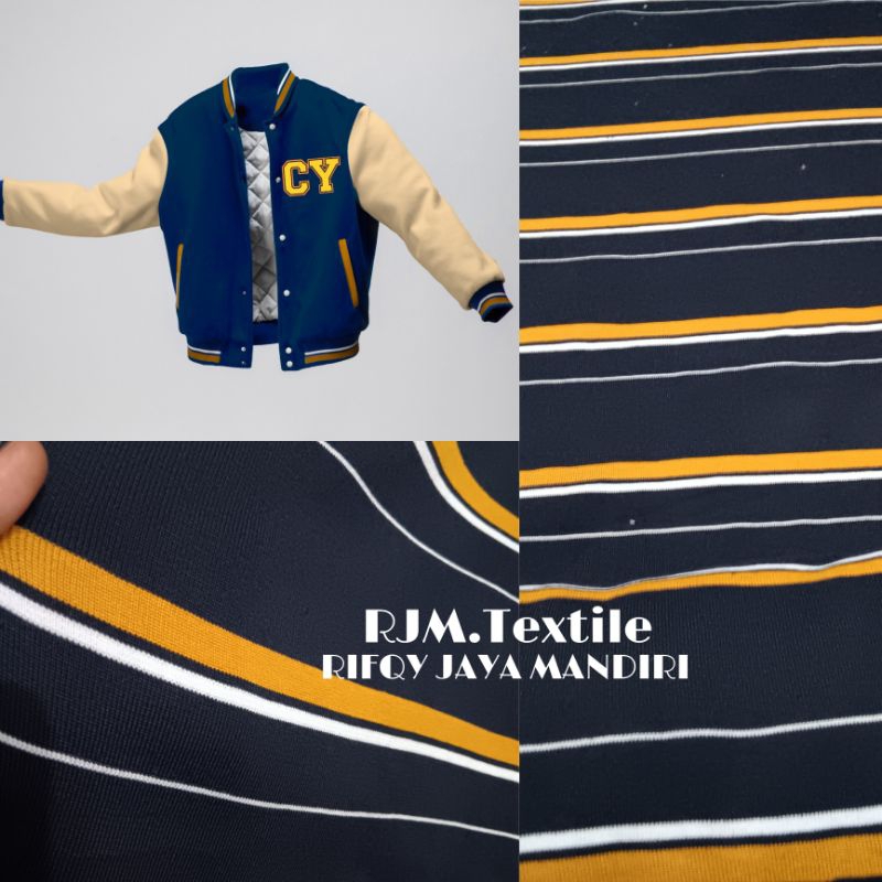Jual RIB BUR CUSTOM MOTIF VARSITY | Shopee Indonesia