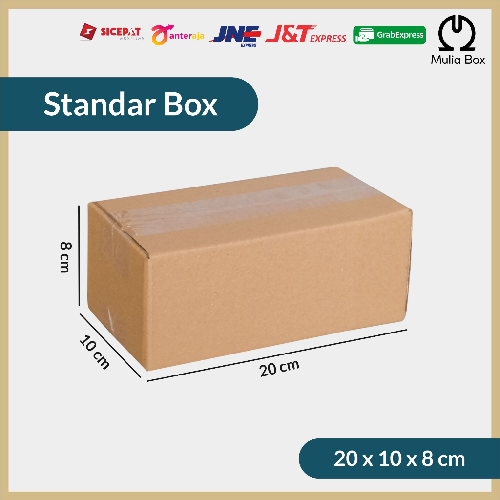 Jual Kardus Packing Standar Box 20 x 10 x 8 cm Corrugated Karton Dus ...