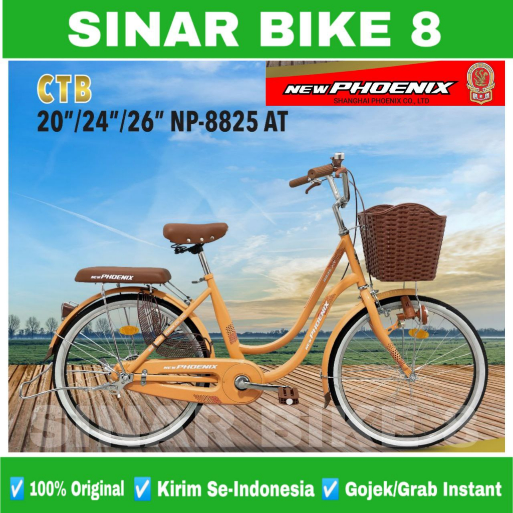 Jual Sepeda Keranjang Dewasa New PHOENIX NP-8825 AT Ukuran 20" 24" & 26 ...