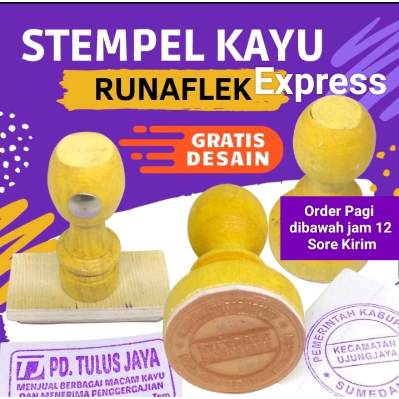 Jual Stempel Kayu Cetak Expres Order Pagi Sore Kirim Murah | Shopee ...