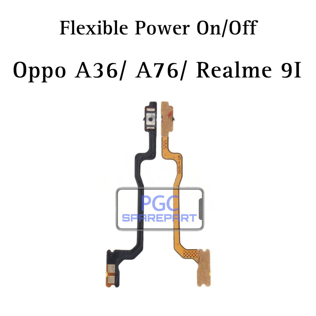 Jual Flexible Konektor Power On Off Oppo A36 / A76 / Realme 9i - Flexible Flexibel Fleksibel ...