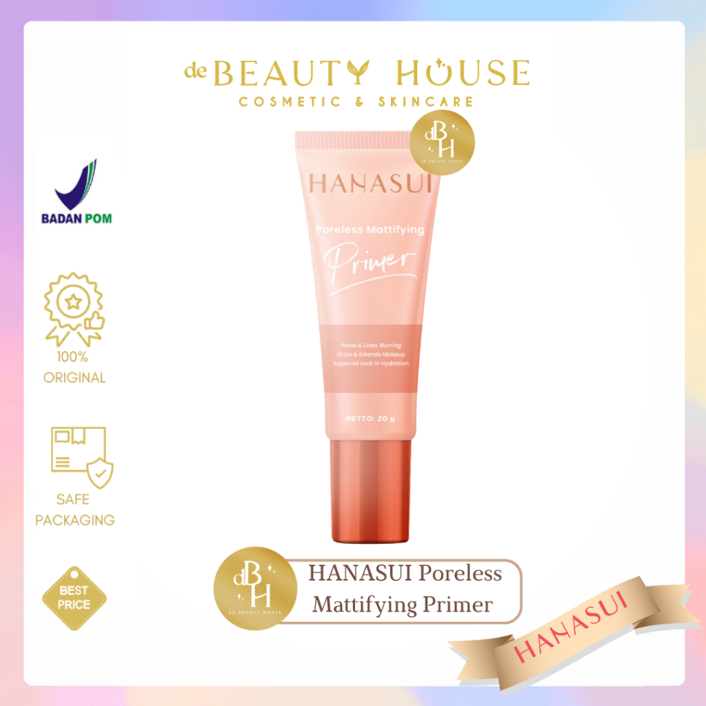 Jual HANASUI Poreless Mattifying Primer 20g | Shopee Indonesia