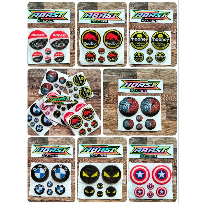 Jual sticker emblem BMW red bull set nmax aerox timbul | Shopee Indonesia