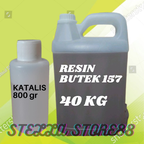Jual Resin Butek Buat Perahu 40Kg +800gr Katalis/pengeras resin ...