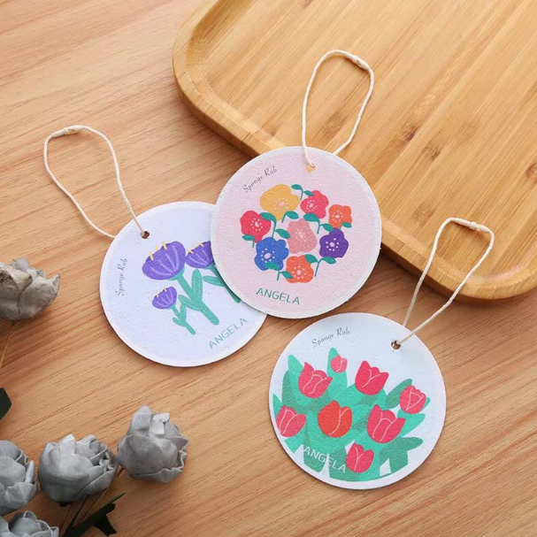 Jual Spons Busa Magic Cuci Piring Motif Lucu Dengan Model Bulat ...