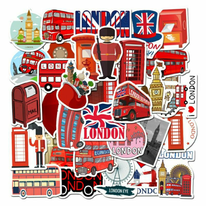 Jual Stiker Cutting LONDON Vinyl Stiker Koper Hp|Stiker Laptop Helm Dan ...