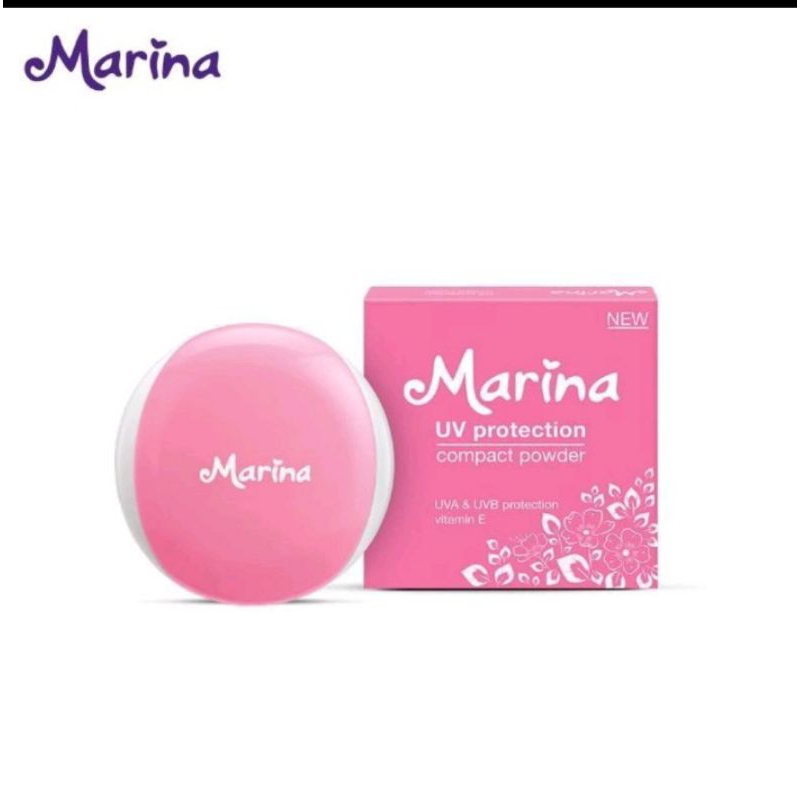 Jual MARINA COMPACT POWDER UV BRIGHTENING UP | Shopee Indonesia