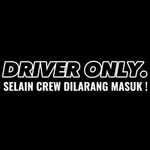 Jual STIKER DRIVER ONLY | Shopee Indonesia