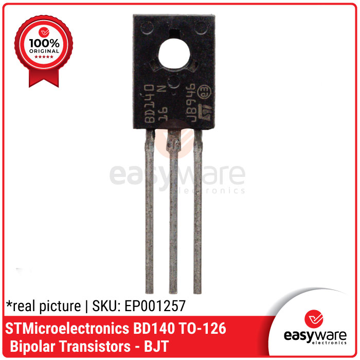 Jual BD140 TO-126 PNP Transistor Bipolar BD140 ST ORIGINAL BD 140 ORI ...