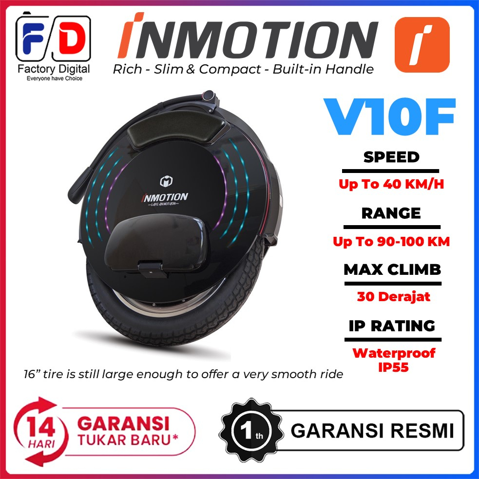 Jual InMotion V10F Sepeda Unicycle Listrik Roda Satu OffRoad Electric ...