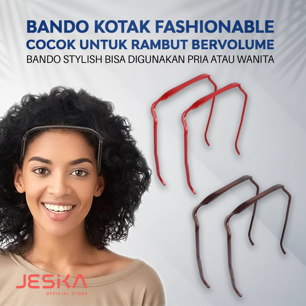 Jual Bando kotak bentuk persegi bando model kacamata polos headband ...