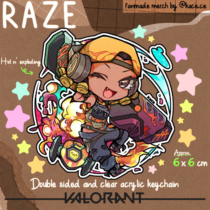 Jual Valorant Gun Buddies || Keychain [RAZE] | Shopee Indonesia