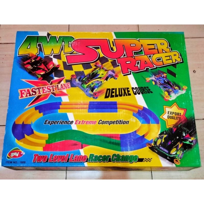 Jual TRACK TAMIYA 2 Jalur Super Two Level Lane Racer Change/Mainan Anak ...