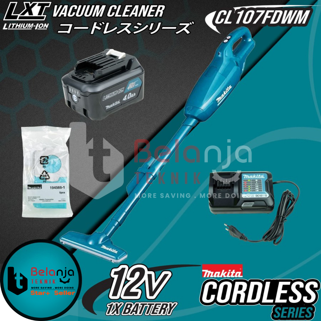 Jual MAKITA Mesin Penghisap Debu Baterai CL107FDWM Vacuum Cleaner Cordless CL 107 | Shopee Indonesia