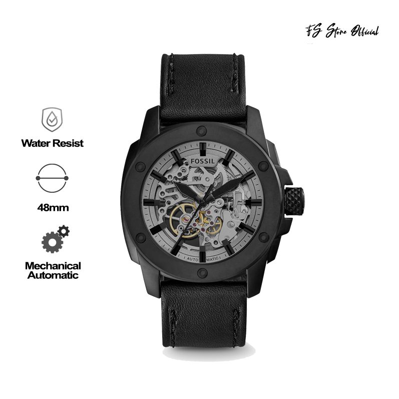 Jual Jam Tangan Pria Otomatis Besar Modern Machine Automatic Skeleton ...