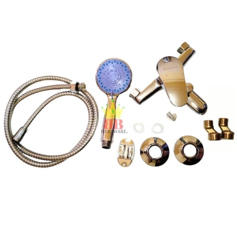 Jual KRAN BATHTUB AIR PANAS STAINLESS VERCELLI + SHOWER 90188 / KRAN ...