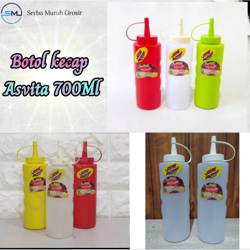 Jual Botol Saos/Botol cuka/Botol Mayonaise/Botol Bumbu Plastik/Botol ...