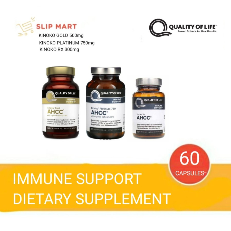 Jual Quality Of Life Kinoko AHCC Platinum / Gold Immune Support ...
