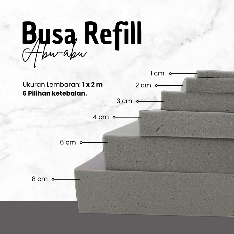 Jual Busa Lembaran Abu-Abu Density 20 Bahan Sofa, Furniture, Kursi ...