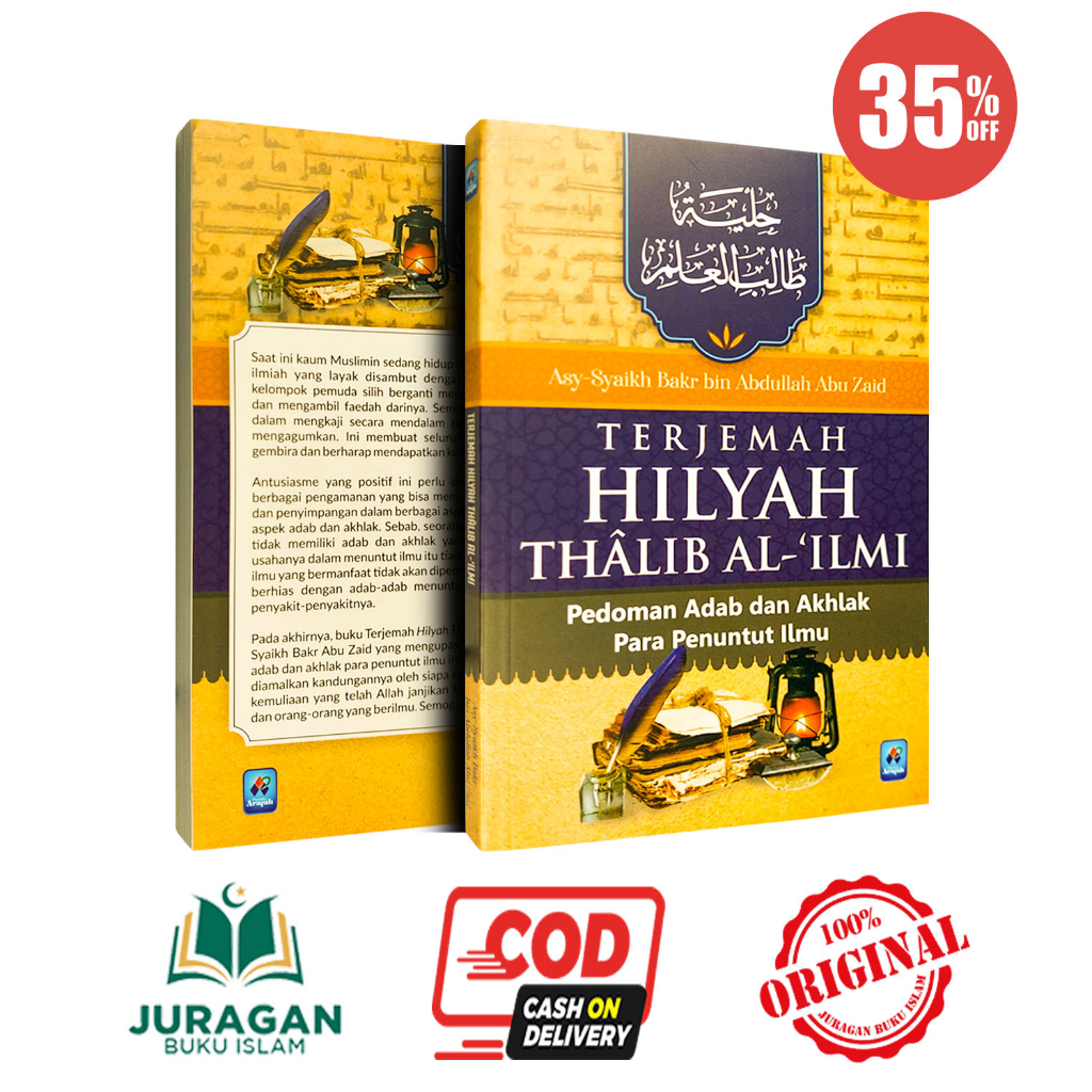 Jual ORIGINAL BUKU Terjemah Hilyah Thalib Al Ilmi - Pustaka Arafah | Shopee Indonesia