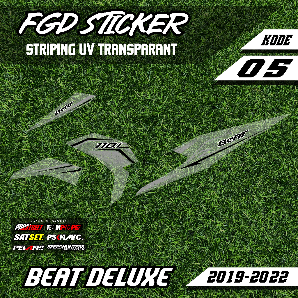 Jual Striping UV Transparan Beat Deluxe Variasi Beat Street 2019/2022 ...
