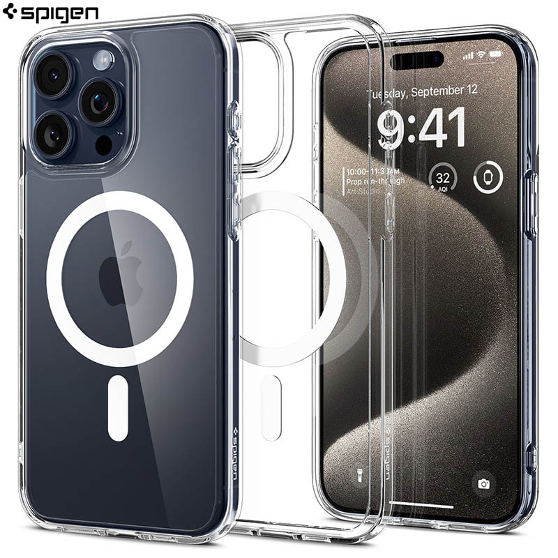 Jual Spigen Ultra Hybrid Mag Case iPhone 15 Pro Max - Clear Cover ...