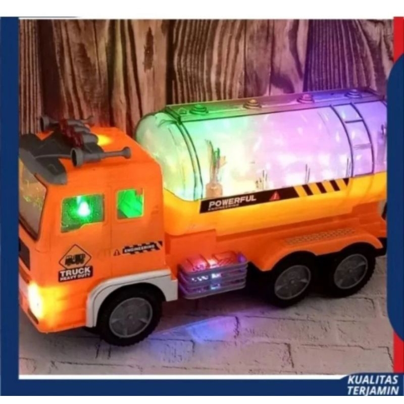 Jual Mainan Truk Tanki Bump & Go Edukatif - Mobil Truck Tangki Baterai ...