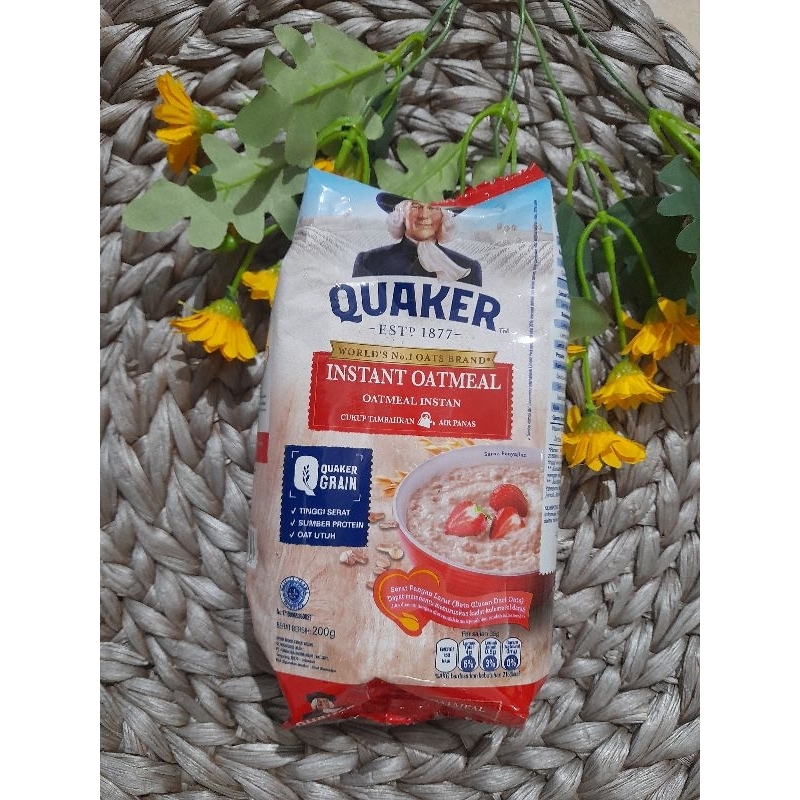 Jual Quaker instant oatmeal 200g | Shopee Indonesia