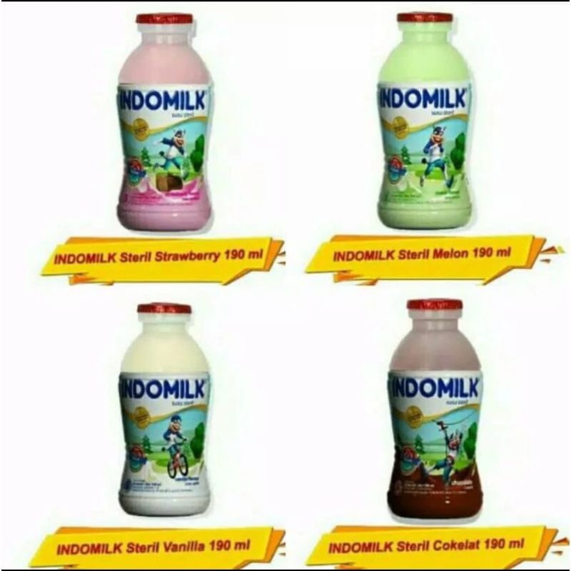 Jual INDOMILK KIDS Susu Botol 190 ML | Shopee Indonesia