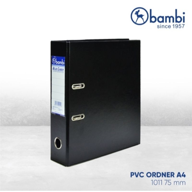 Jual Bambi Ordner Folio JUMBO SIZE 75 mm / PVC Lever Arch File Folio ...