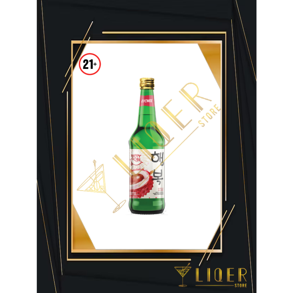Jual Happy Soju Lychee - Soju botol rasa Leci 360ml | Shopee Indonesia