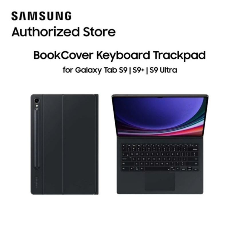Jual Samsung BookCover Keyboard Trackpad Tab S9 | Tab S9 Plus | Tab S9 ...