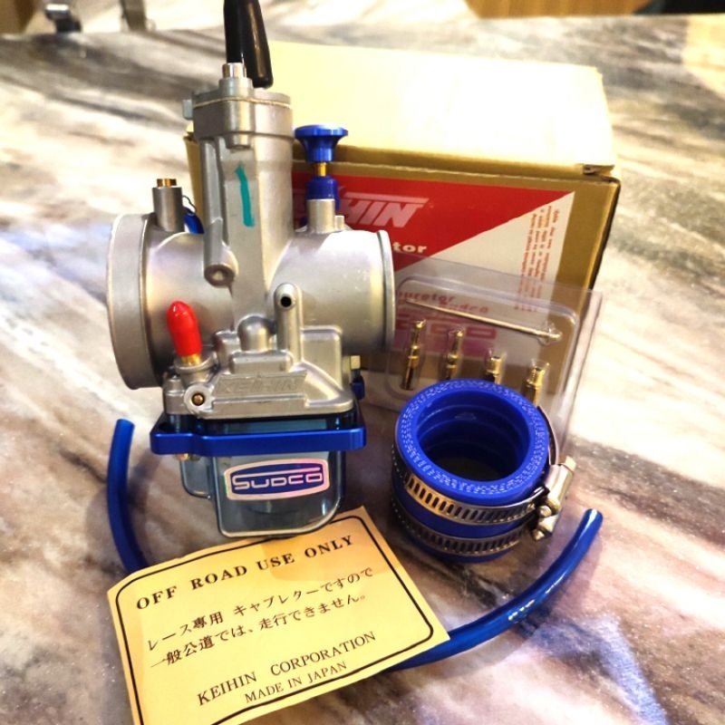 Jual karburator PWK 32 sudco racing blue series set | Shopee Indonesia