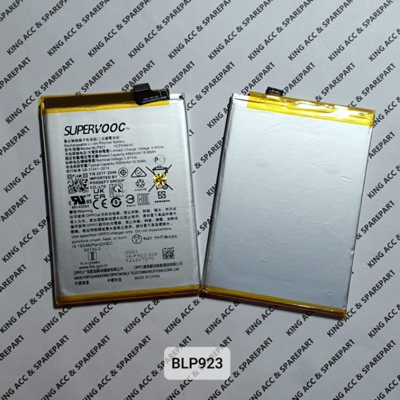 Jual BATERAI BATRE BATERE BATTERY OPP A57 4G 2022 BLP923 BLP-923 ORI100 ...