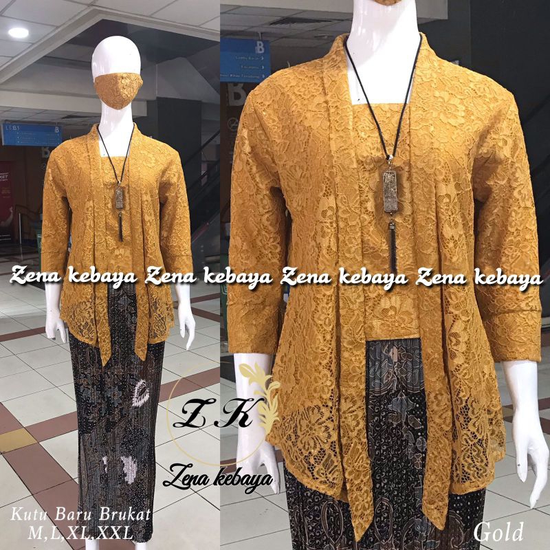 Jual Set Kebaya Modern Brokat Kebaya Kutubaru Rok Plisket Kebaya Wisuda Kebaya Kondangan Pesta ...